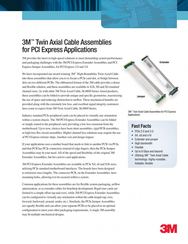 3M 8KH3-0734-0500 technical document page 1