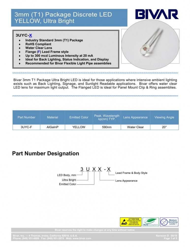 3UYC-F datasheet page 1