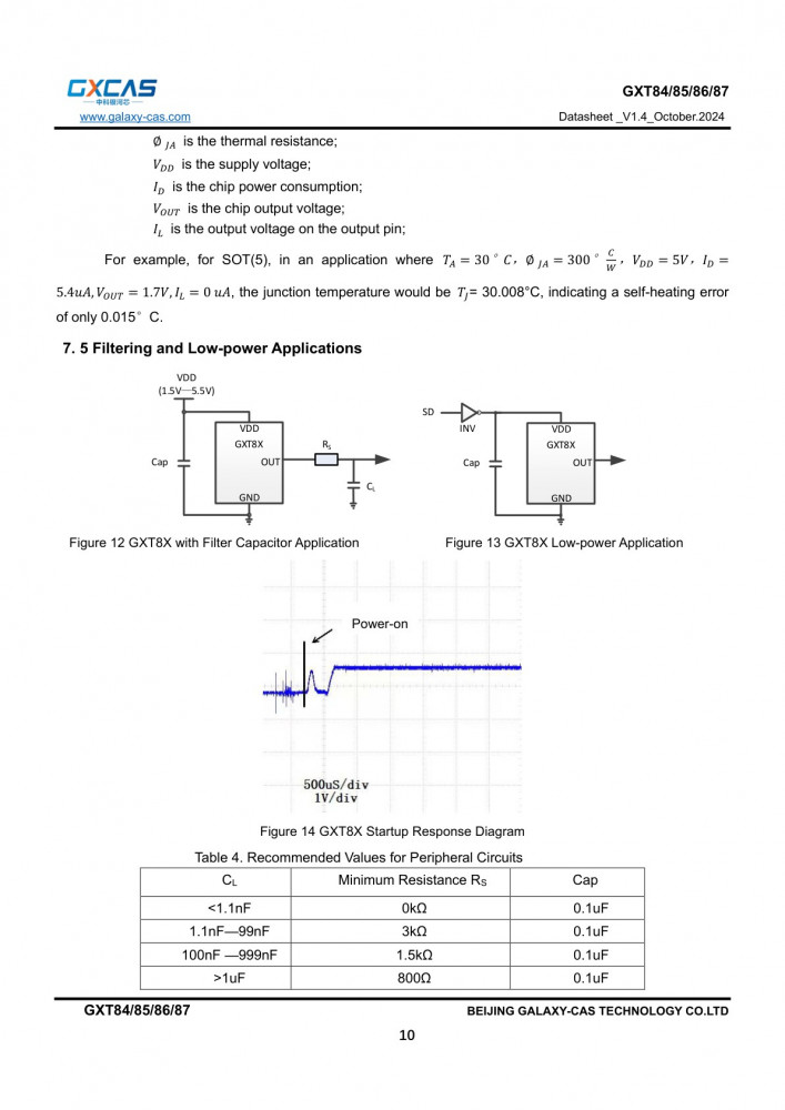GXT86G datasheet page 10