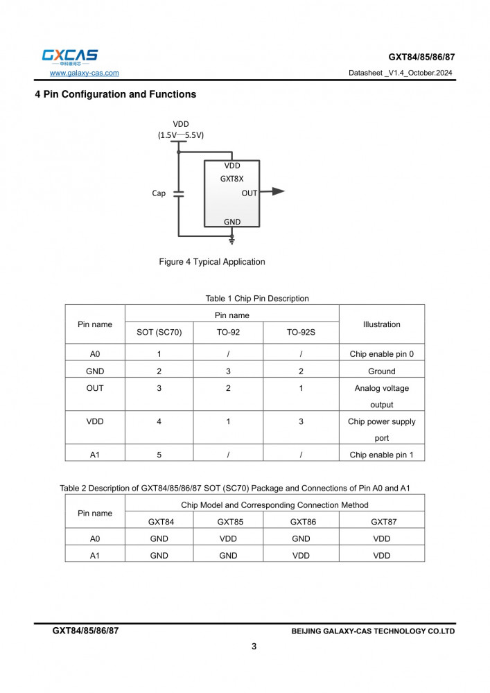 GXT86G datasheet page 3