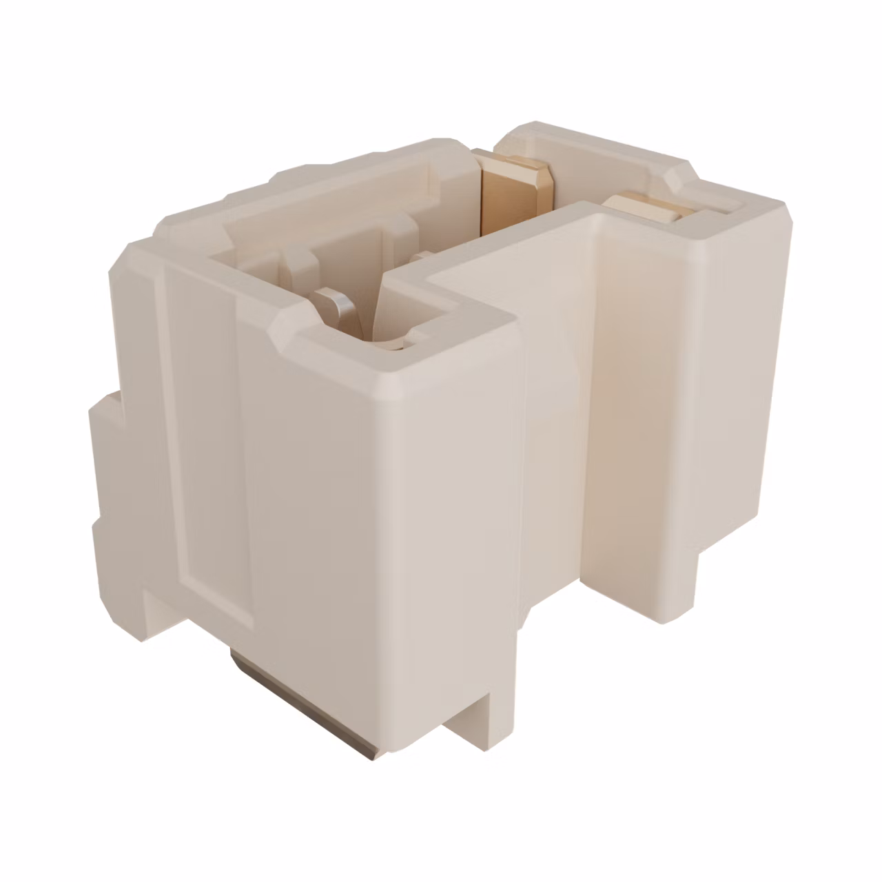 1.50mm Pitch, Micro-Lock Plus PCB Header, Single Row, Right Angle, Surface Mount, Tin-Bismuth Plating, Positive Lock, 2 Circuits, Natural for sale