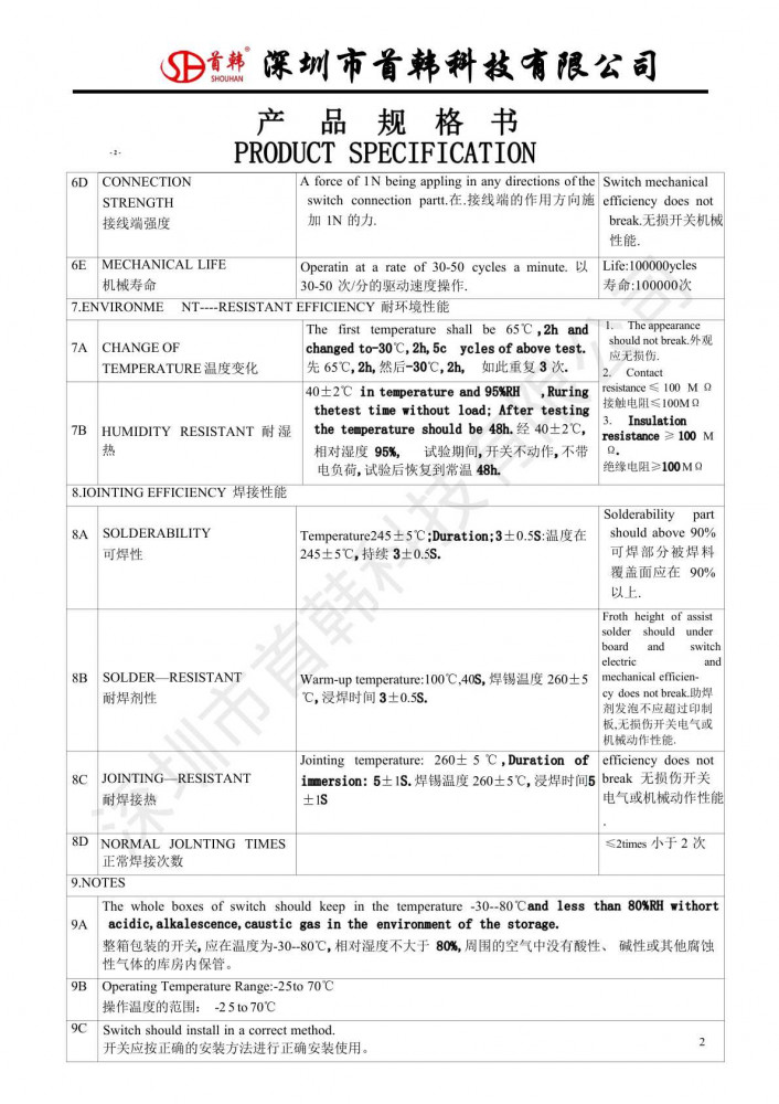 SH-6X6X6H-TP specification page 4