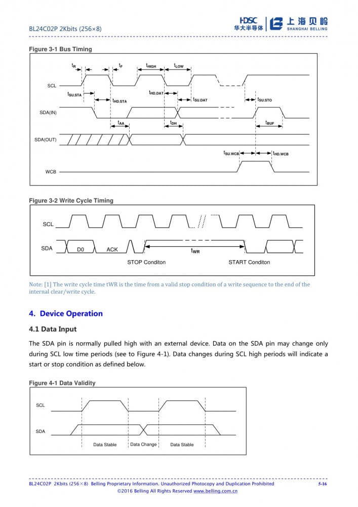 BL24C02P datasheet page 5