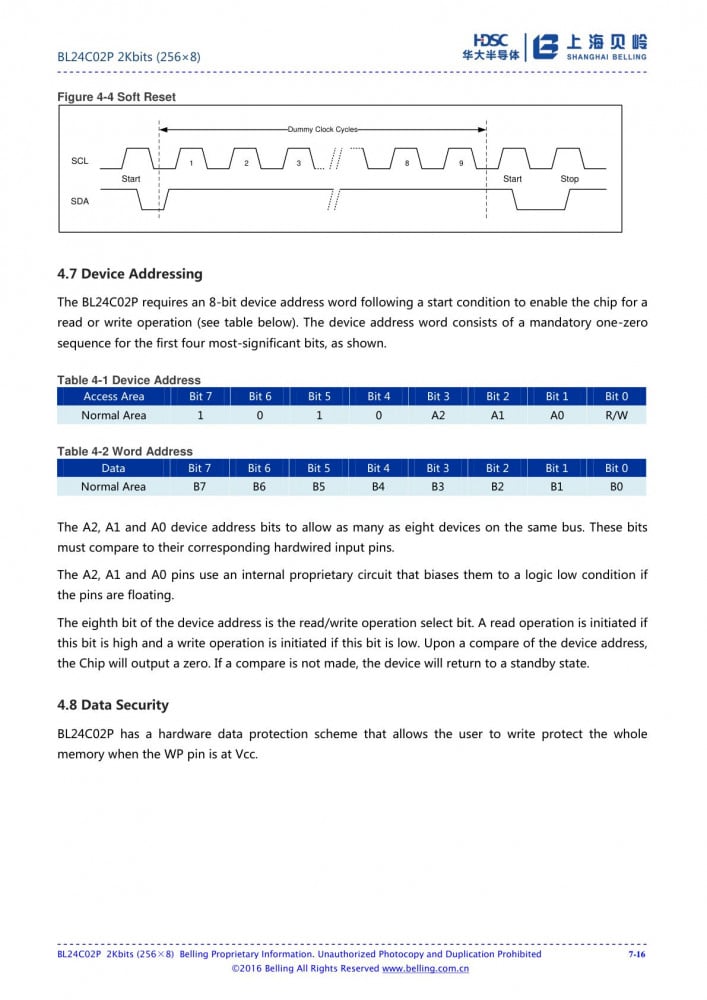 BL24C02P datasheet page 7