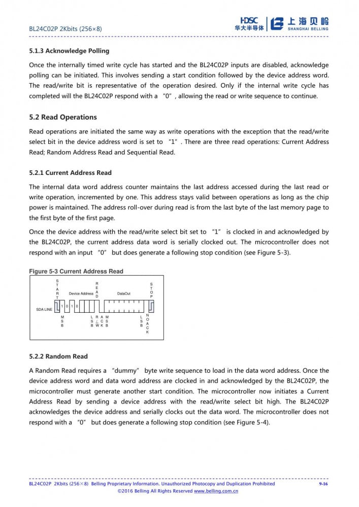 BL24C02P datasheet page 9