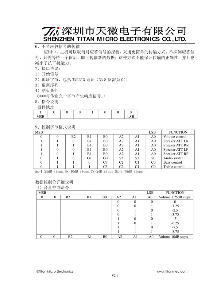 TM2313 datasheet page 8