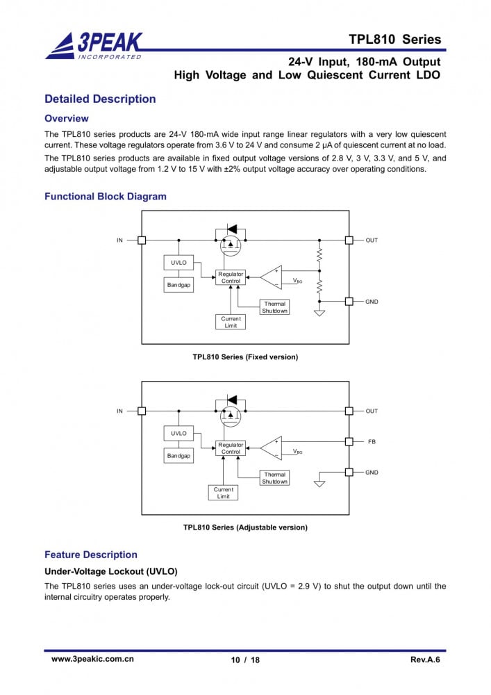 TPL810 datasheet page 10