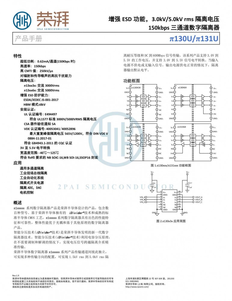 π131U31 datasheet page 1