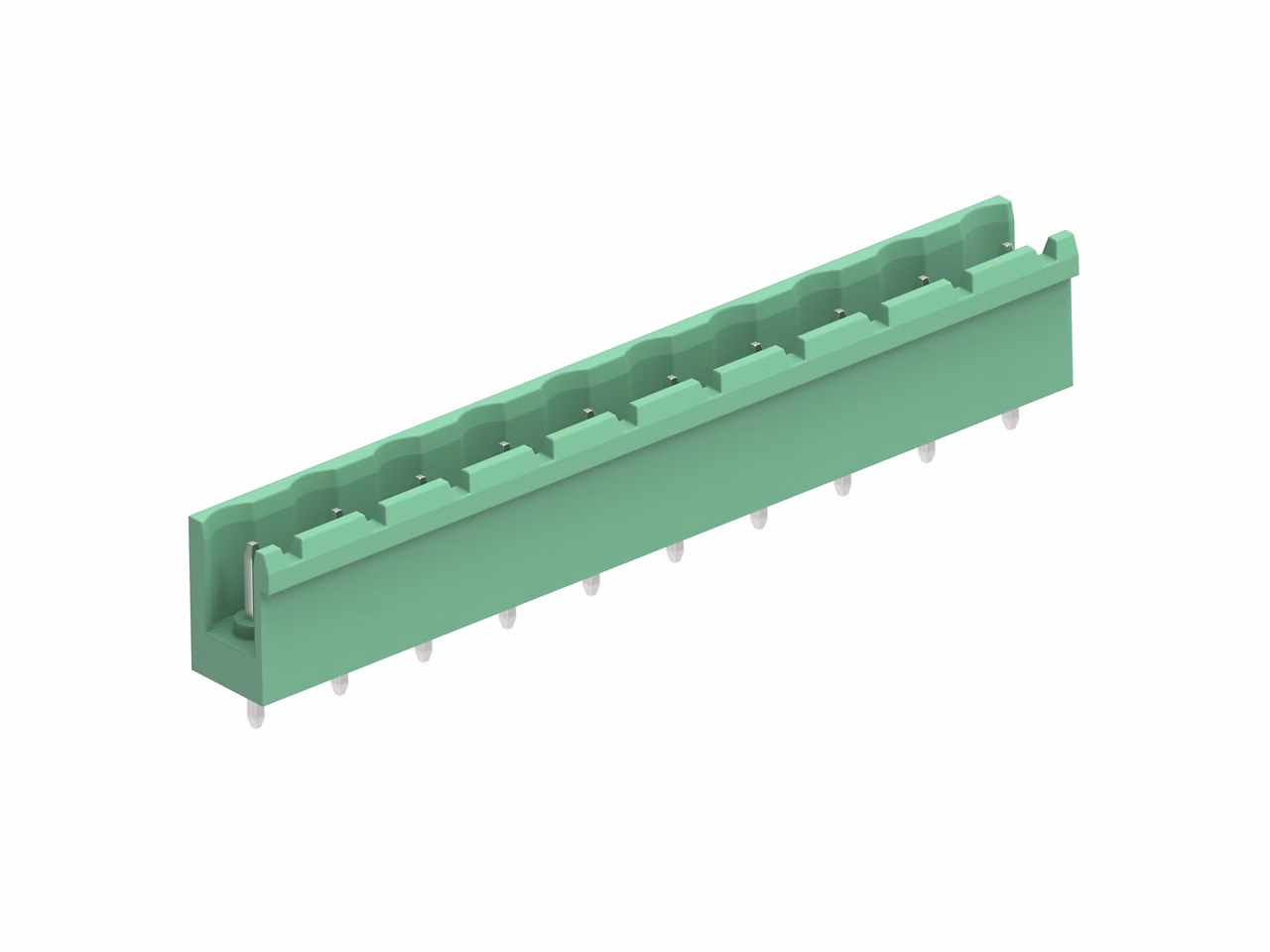 7.62mm Pitch Eurostyle Vertical PCB Header, Open Ends, 3 Circuits
