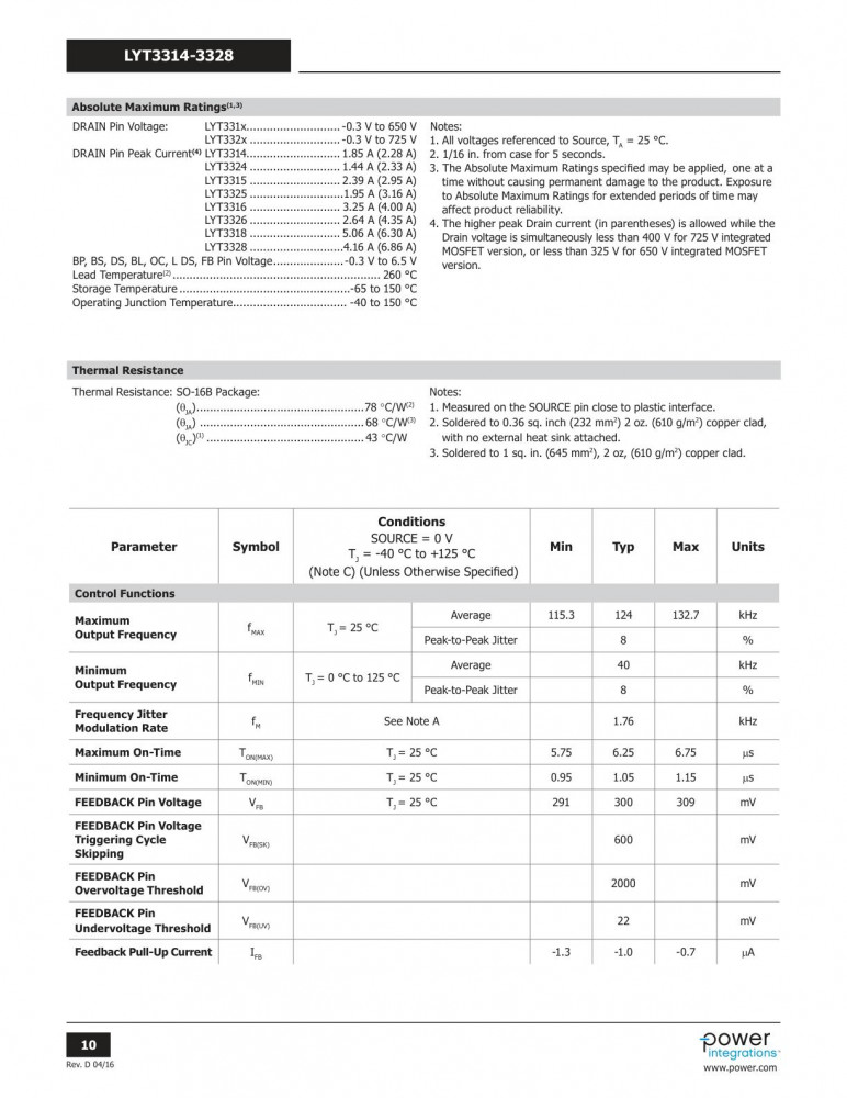 LYT3324D-TL technical document page 10