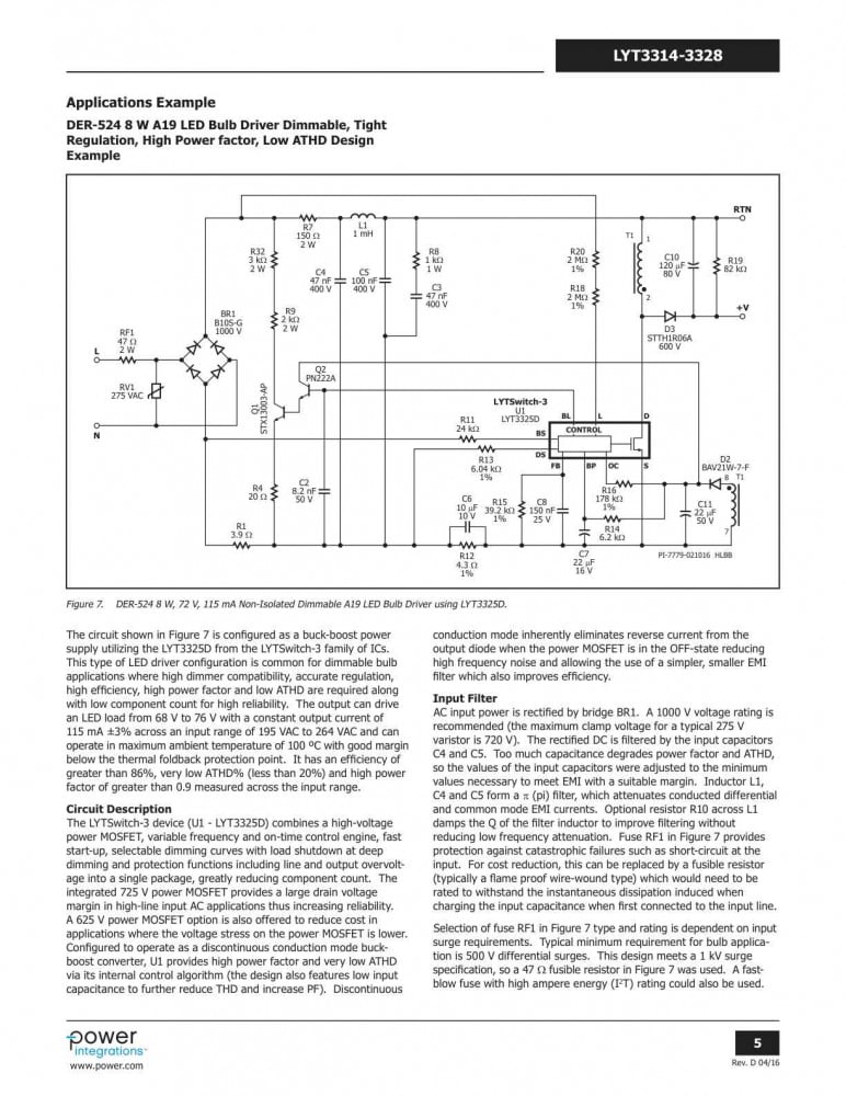 LYT3324D-TL technical document page 5