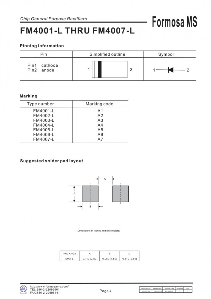 FM4007-L datasheet page 4
