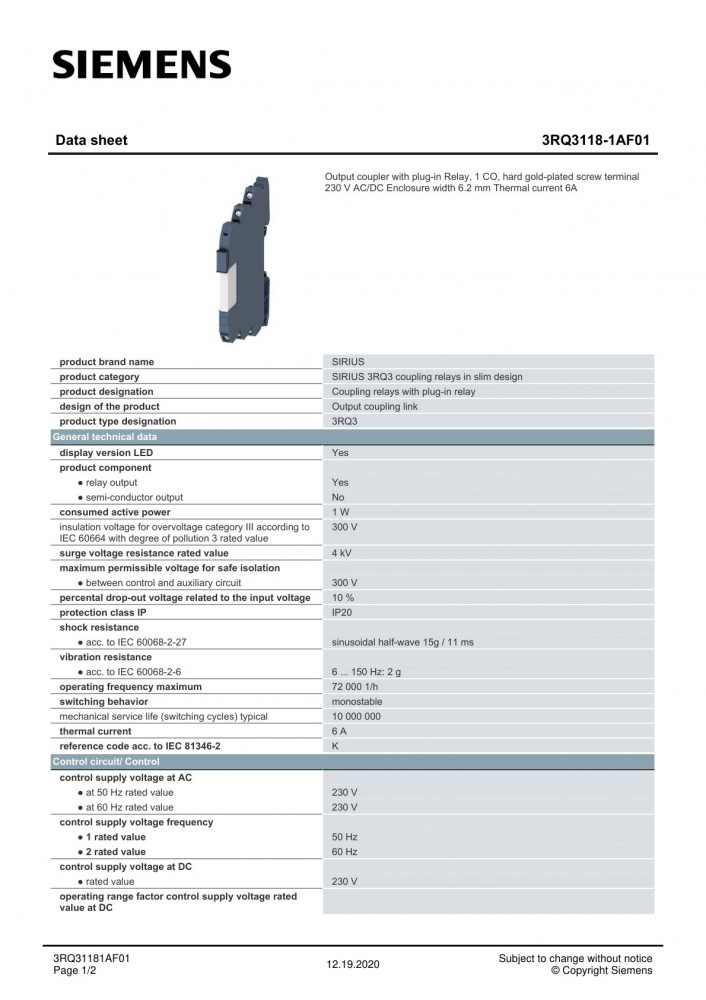 3RQ31181AF01 datasheet page 1
