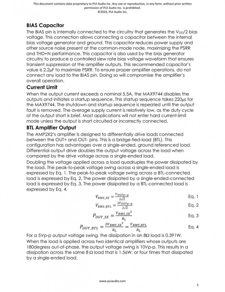 AMP2X2 datasheet page 5