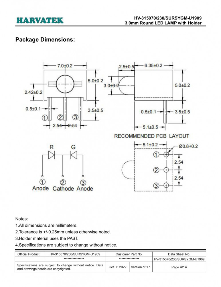 Harvatek datasheet page 4