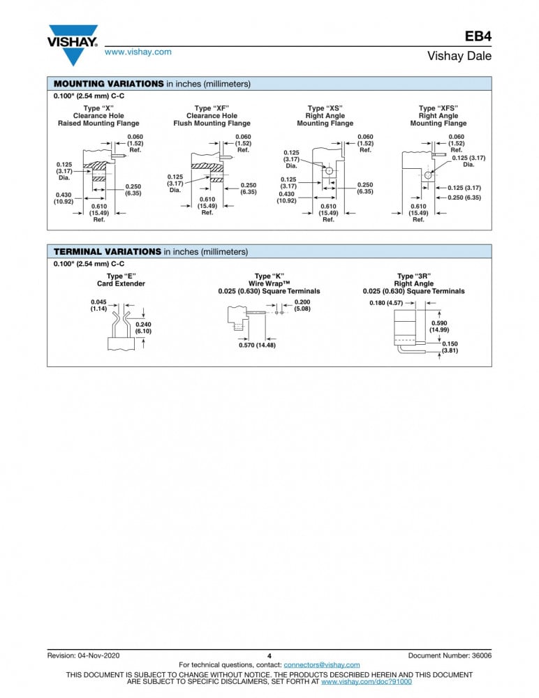 EB45 connector datasheet page 4