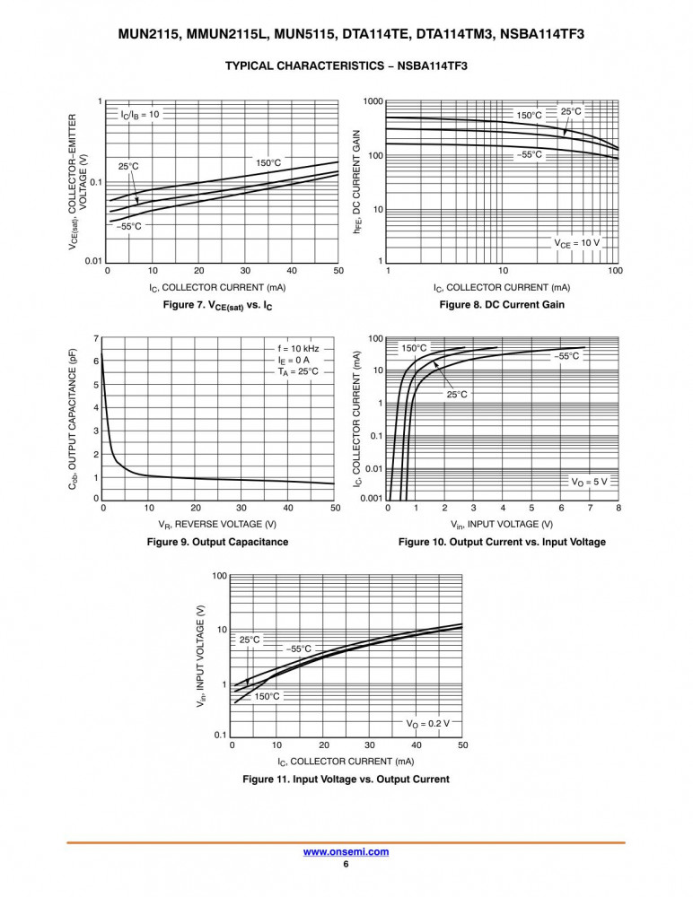 DTA114TM3T5G technical document page 6