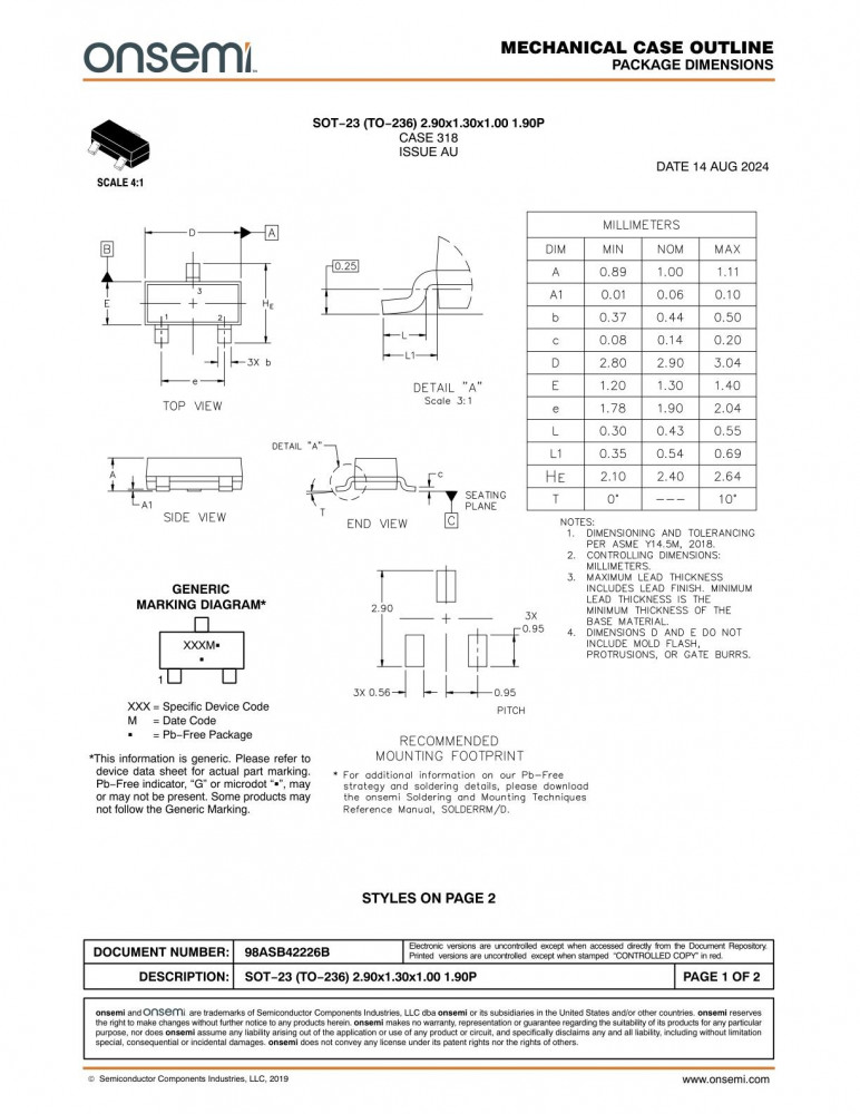 DTA114TM3T5G technical document page 8