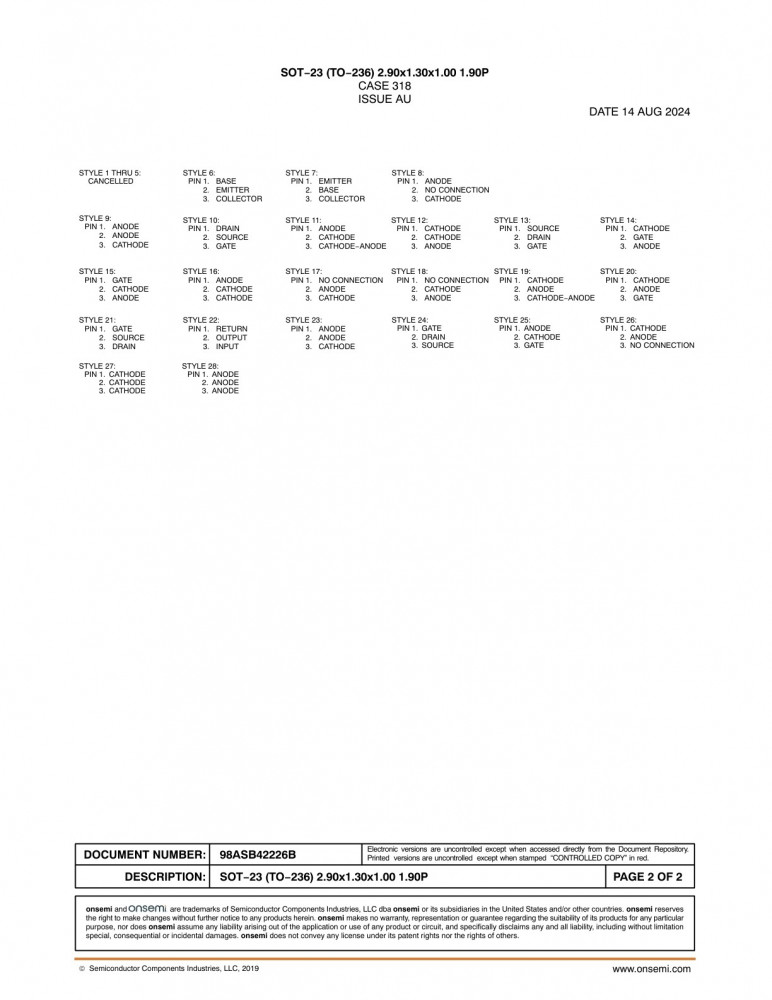 DTA114TM3T5G technical document page 9