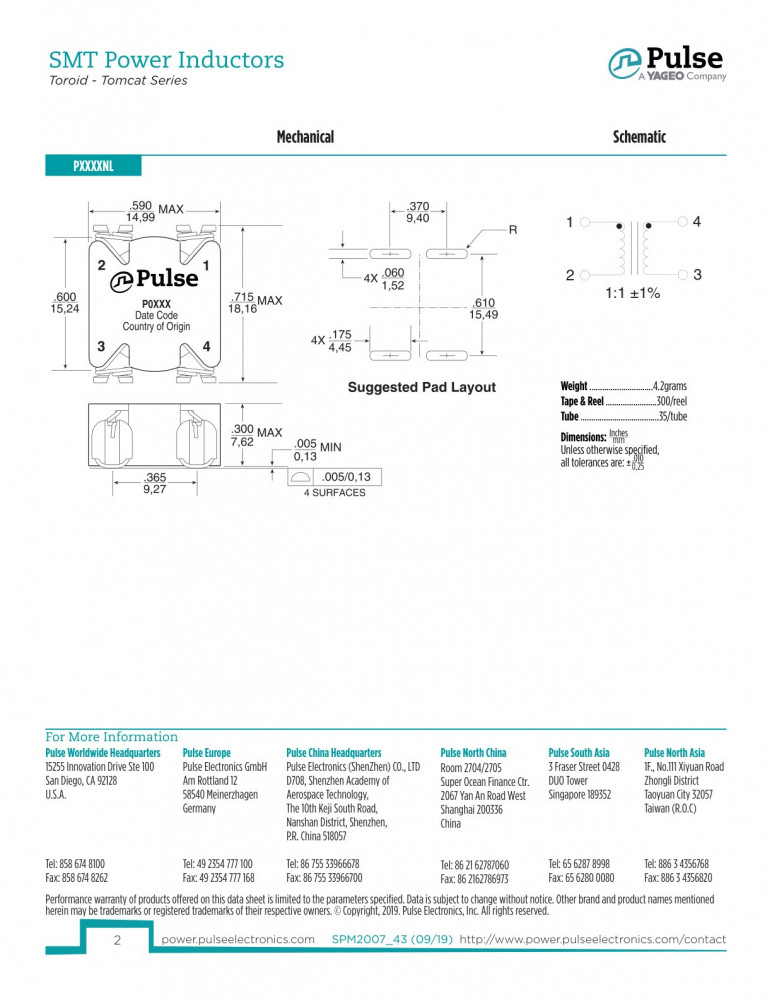 P0395NL datasheet page 2
