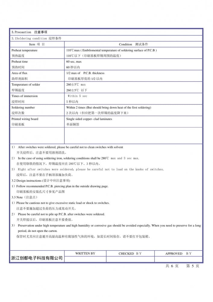 CAX-22035S-6PLTW-G2 material specification