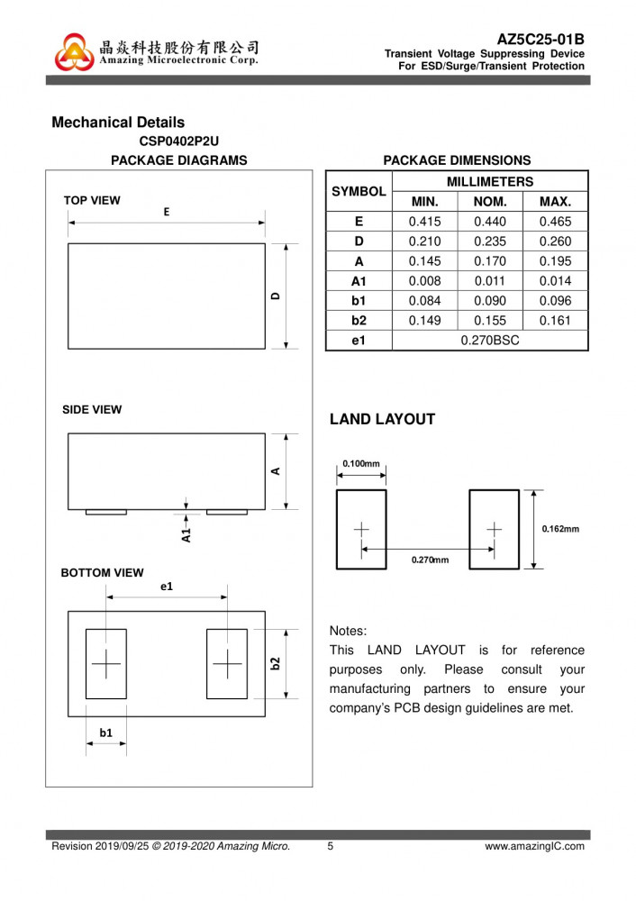 AZ5C25-01B datasheet page 5