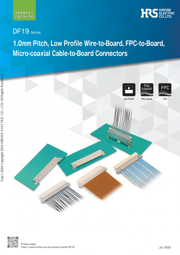 HRS DF19 series datasheet page 1