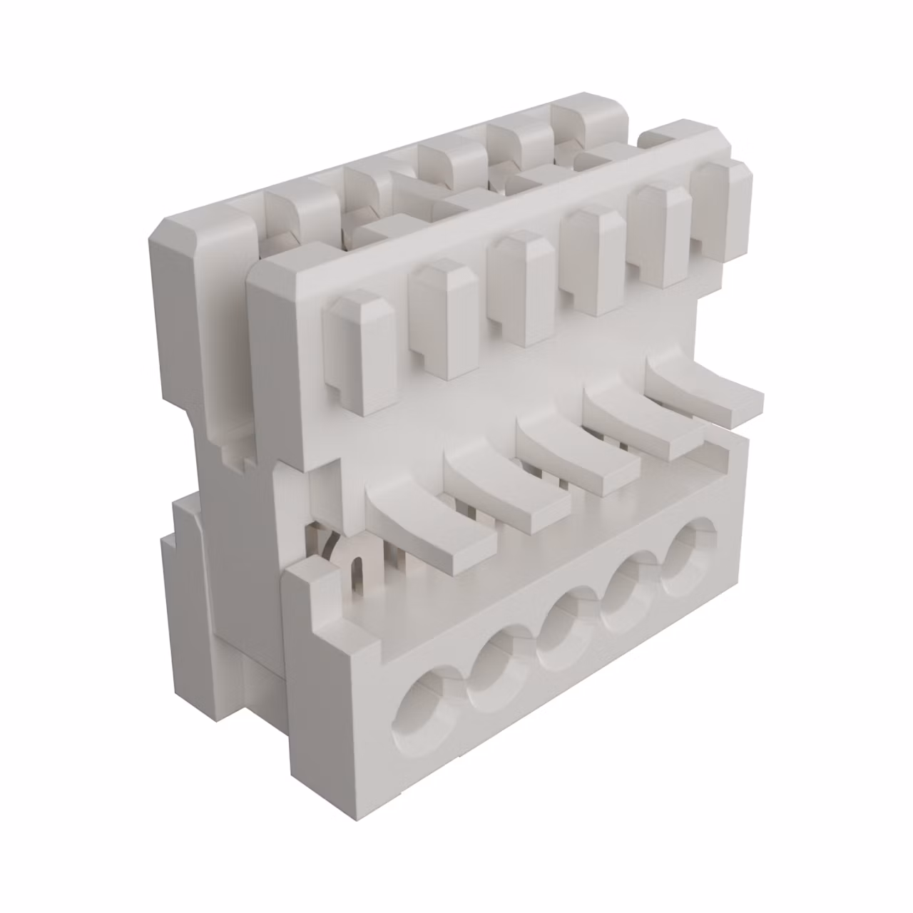 Appli-Mate RAST 2.5 IDT Housing, 2.50mm Pitch, Direct/Indirect, Female, 5 Circuits, All Position Keys, Polarizing Rib Between Circuits 2 and 3 for sale