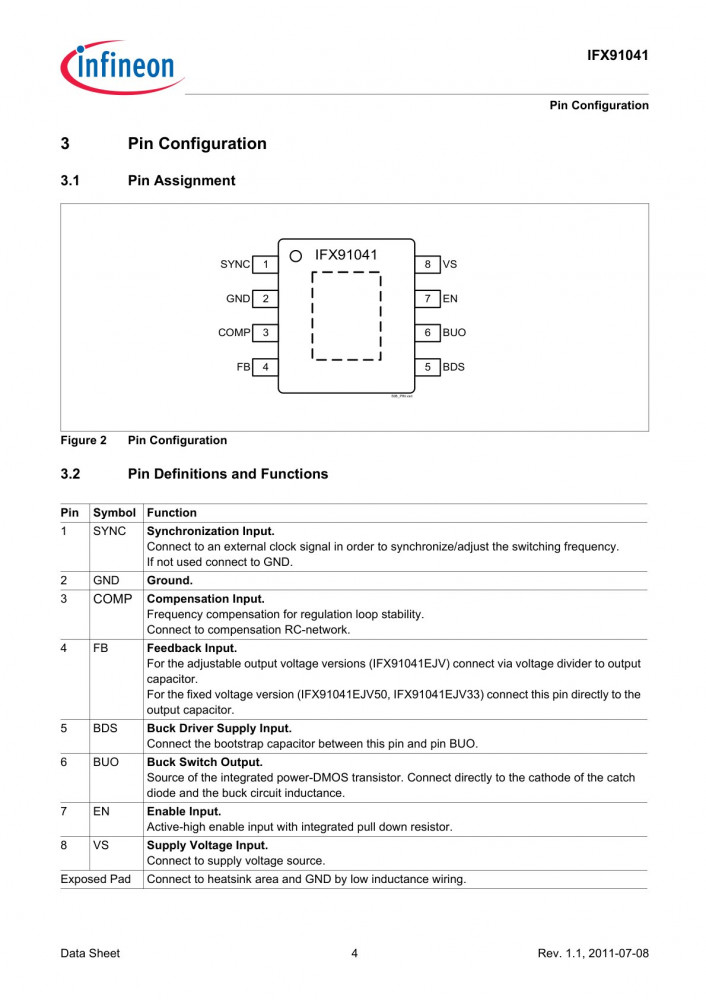 IFX91041 datasheet page 4