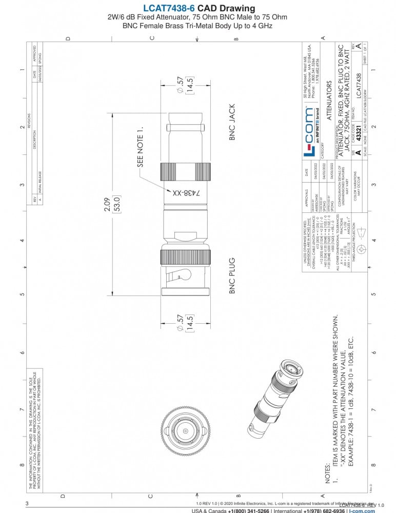 LCAT7438-6 technical document page 3