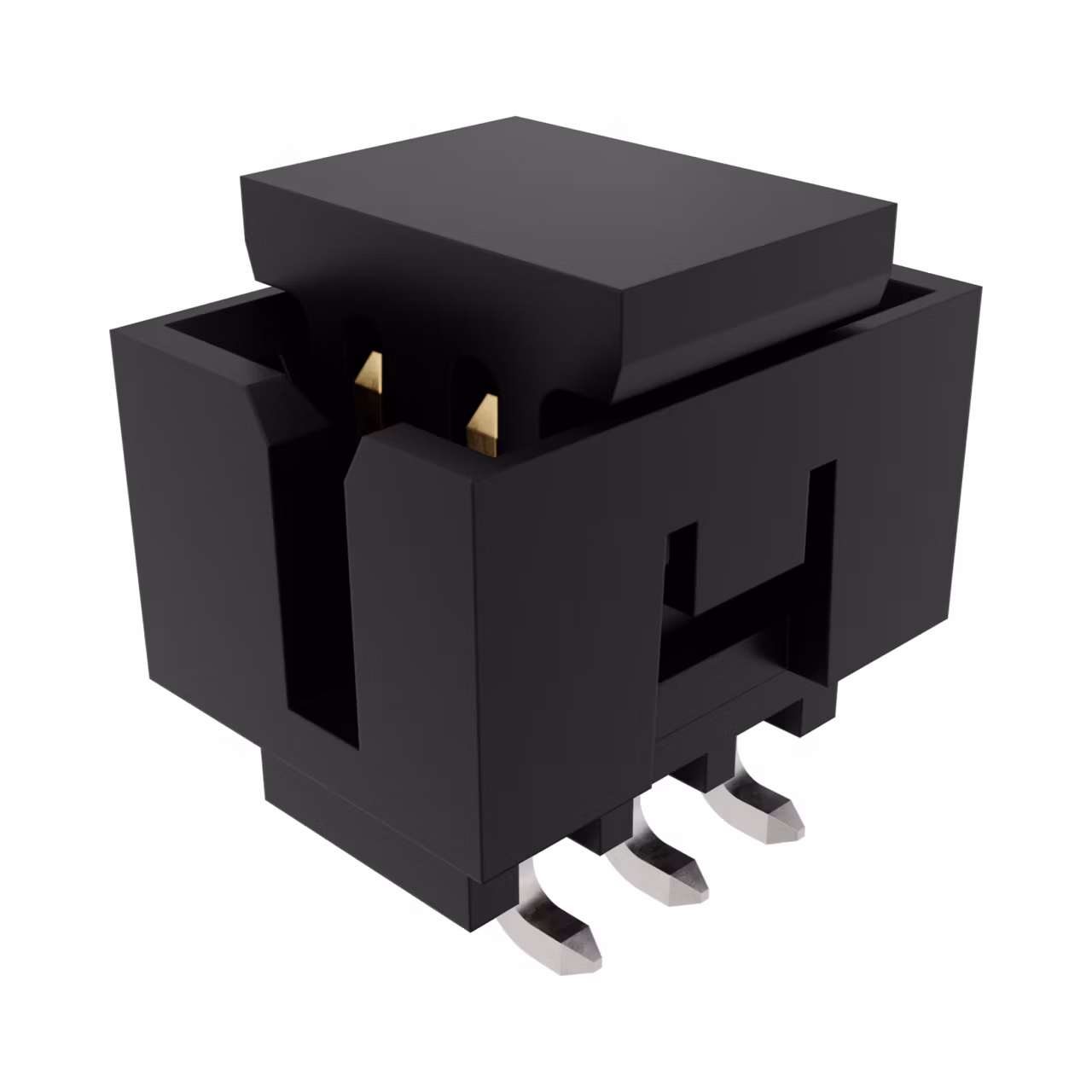 2.00mm Pitch, Milli-Grid PCB Header, Dual Row, Vertical, Surface Mount, Shrouded, 6 Circuits, 0.76µm Gold (Au) Plating, Dual Side Slots, Center Friction Lock, with Cap, Tube