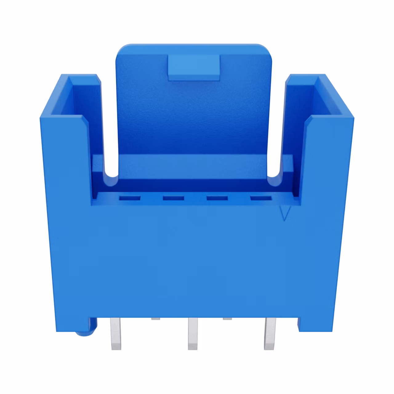 Appli-Mate RAST 2.5 Header, Vertical, 5 Circuits, Tin (Sn) Plating, Glow-Wire Capable, Positioning Keys B, C, D and E Blocked, with Latch, Blue for sale