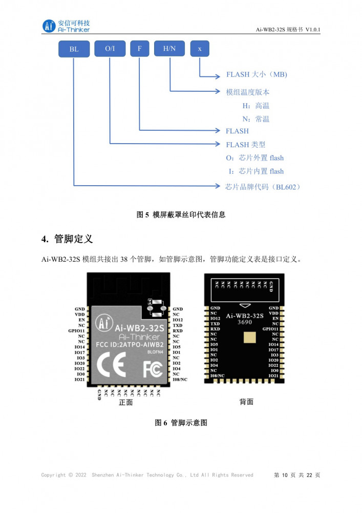 Ai-WB2-32S datasheet page 10