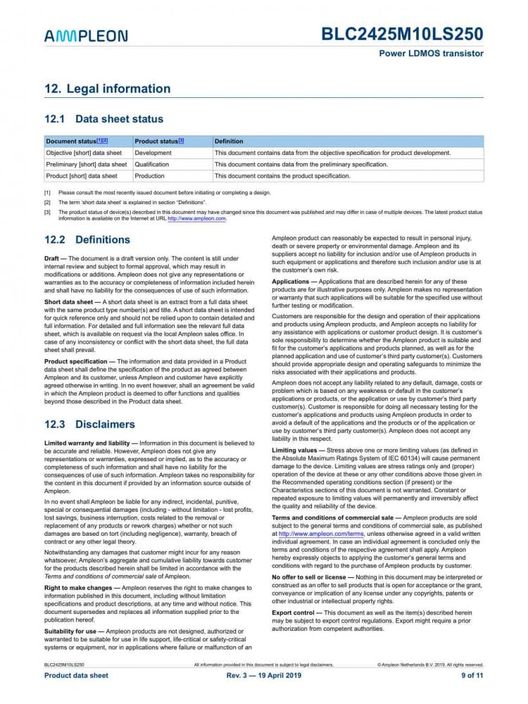 BLC2425M10LS250Z datasheet page 9