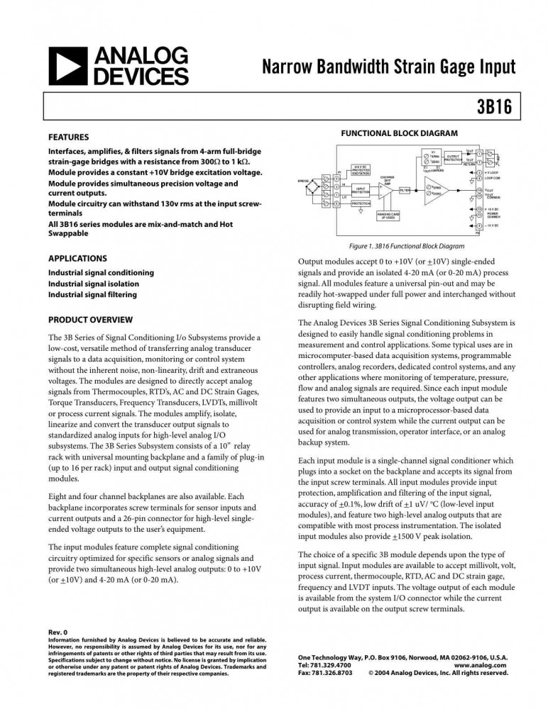 3B16 technical document page 1
