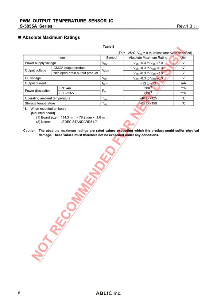 ABLIC S-5855A datasheet page 6