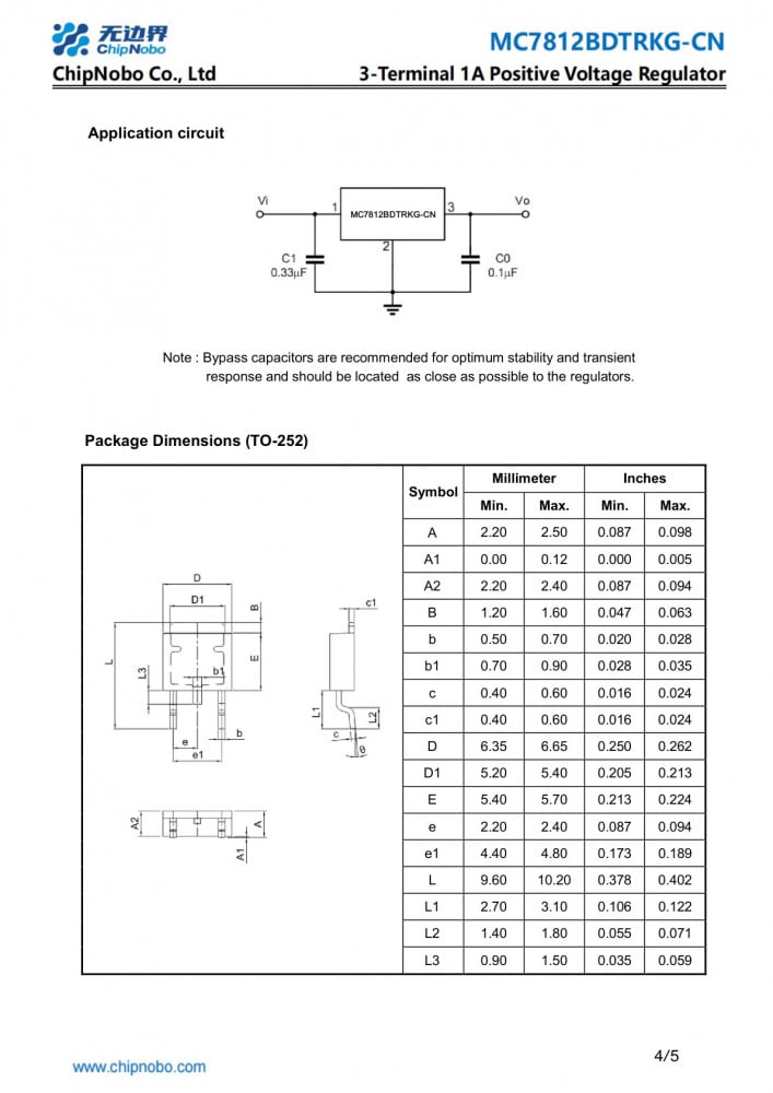 MC7812BDTRKG-CN datasheet page 4