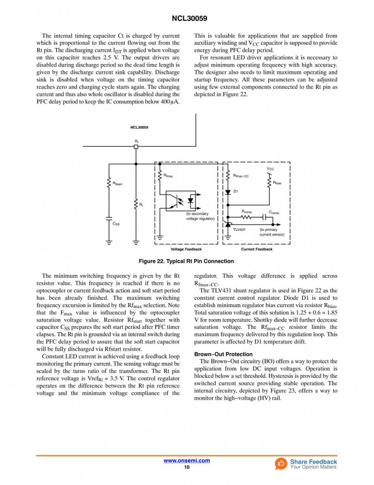 NCL30059 datasheet page 10