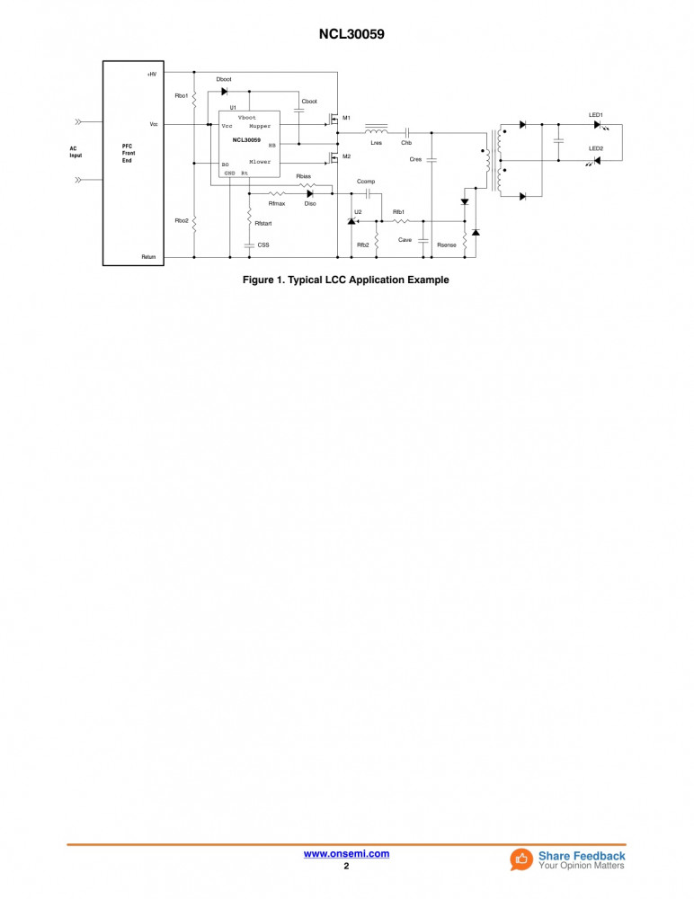 NCL30059 datasheet page 2