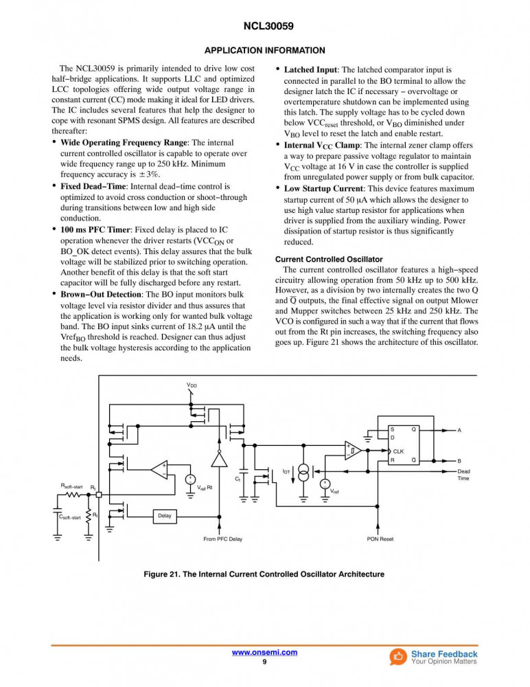 NCL30059 datasheet page 9