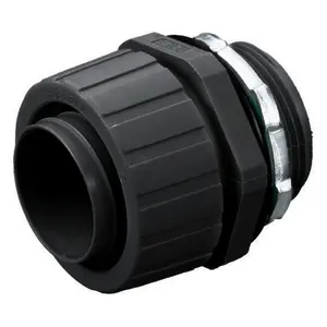 Kellems Wire Management, Liquidtight System, PolyTuff® Straight Male Liquid Tight Connector, 3/8