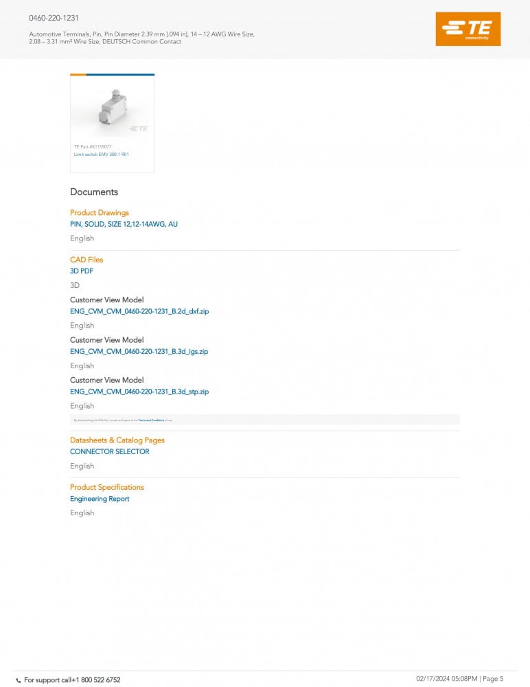 0460-220-1231 technical document page 5