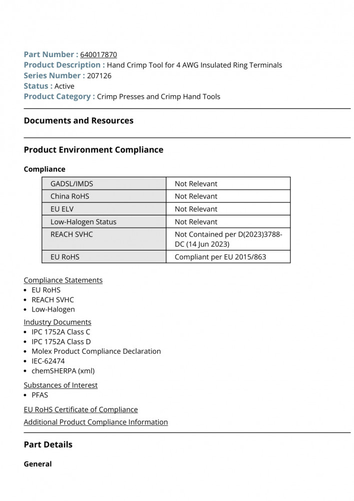 Product document page 1