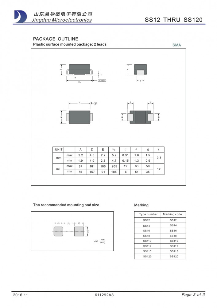 SS14 datasheet page 3