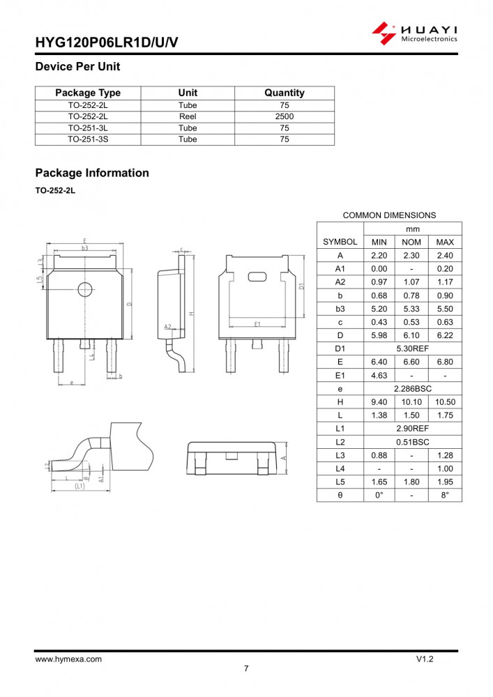 HYG120P06LR1D datasheet page 7