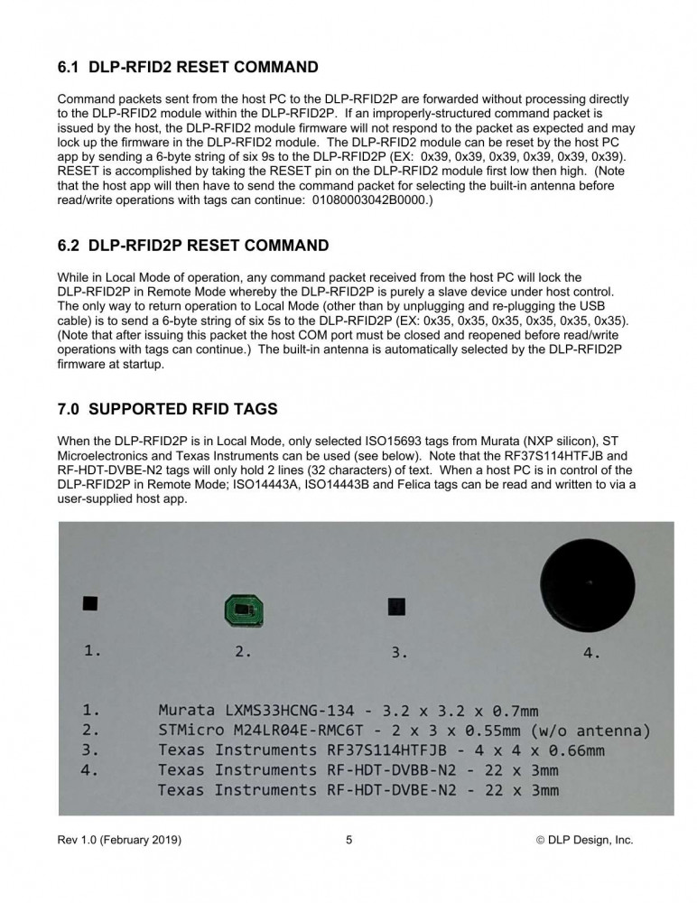 DLP-RFID2P technical document page 5