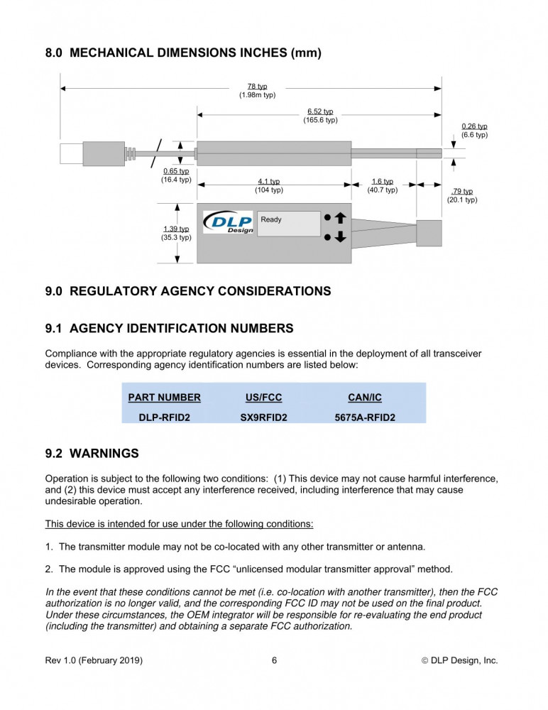 DLP-RFID2P technical document page 6