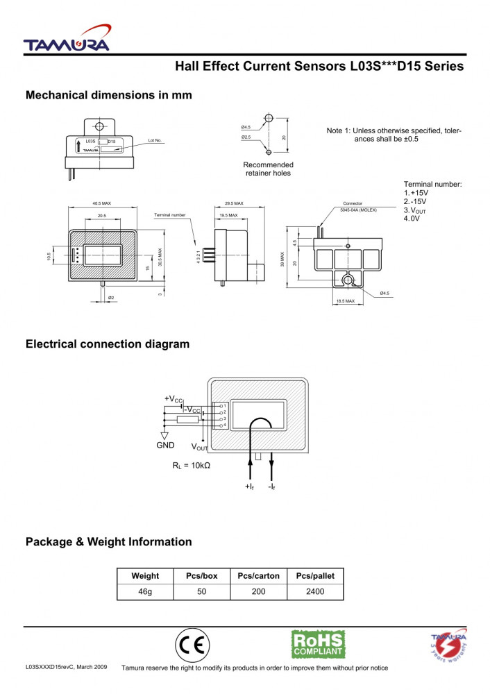 L03S series datasheet page 2