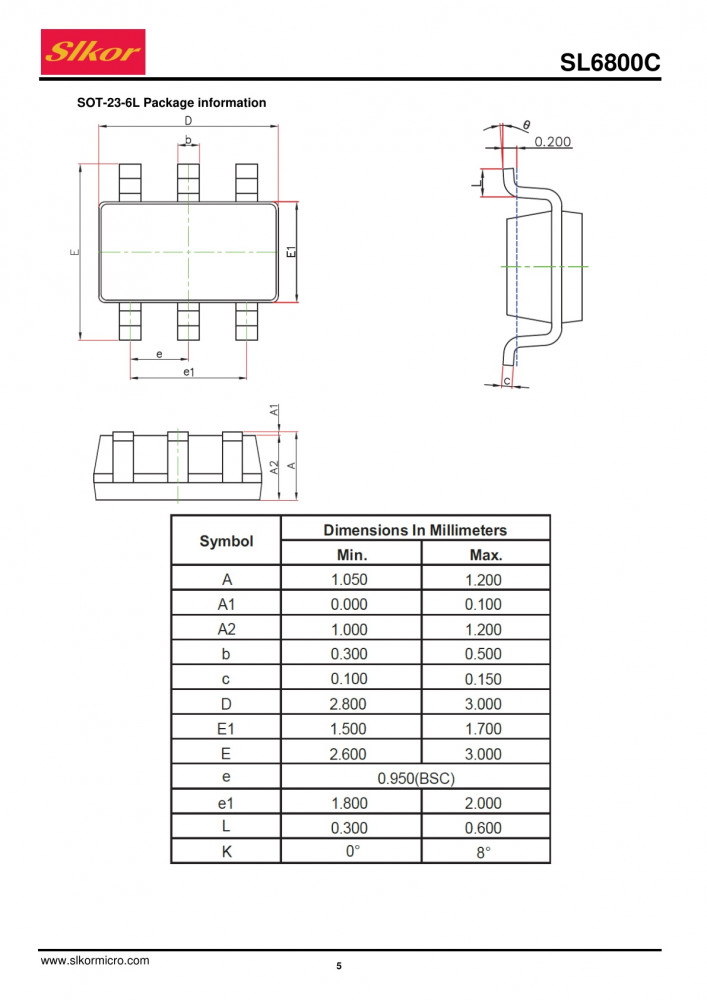 SL6800C datasheet page 5