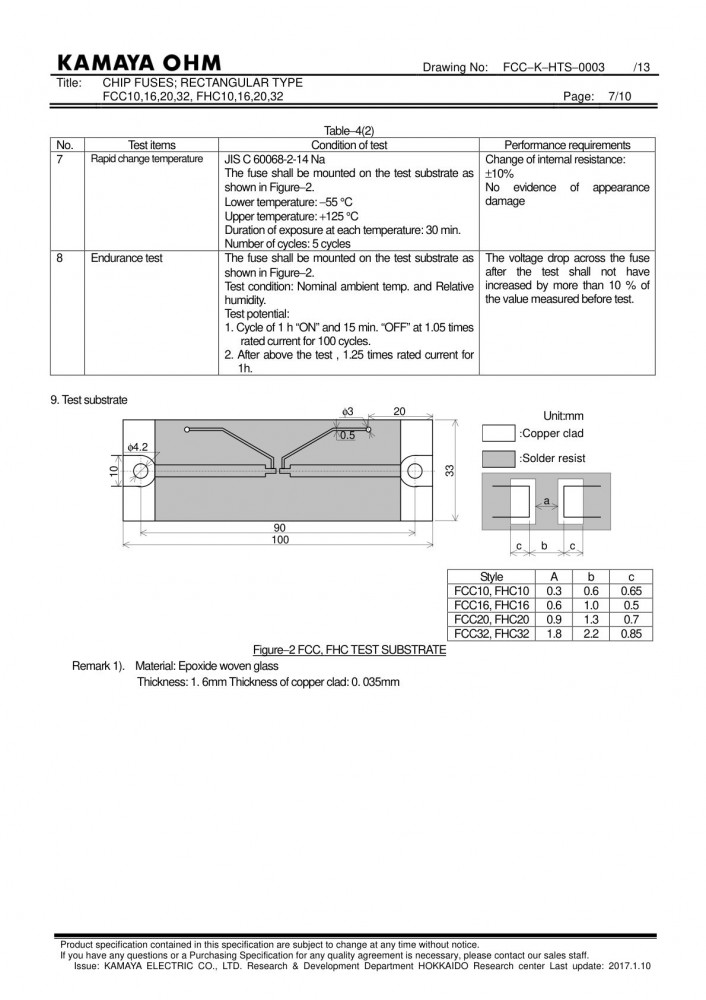 KAMAYA FCC specification page 8